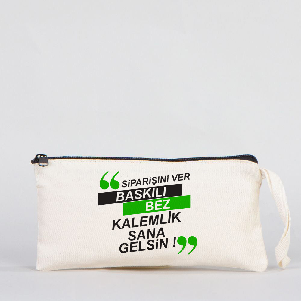Bez Kalemlik Çanta 21x10 cm (Özelleştirilebilir) – istecanta.com